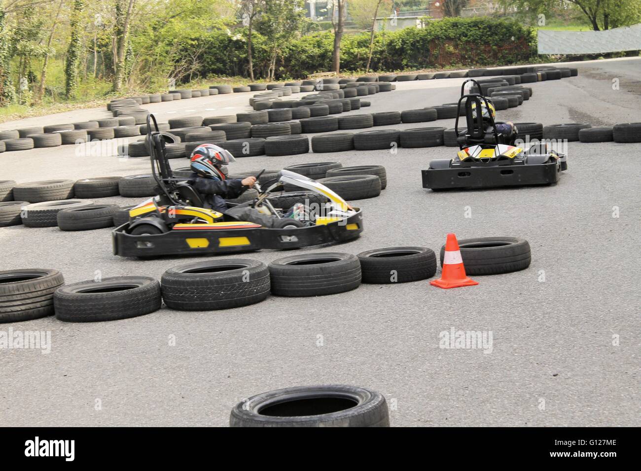 Gokart rennen -Fotos und -Bildmaterial in hoher Auflösung – Alamy