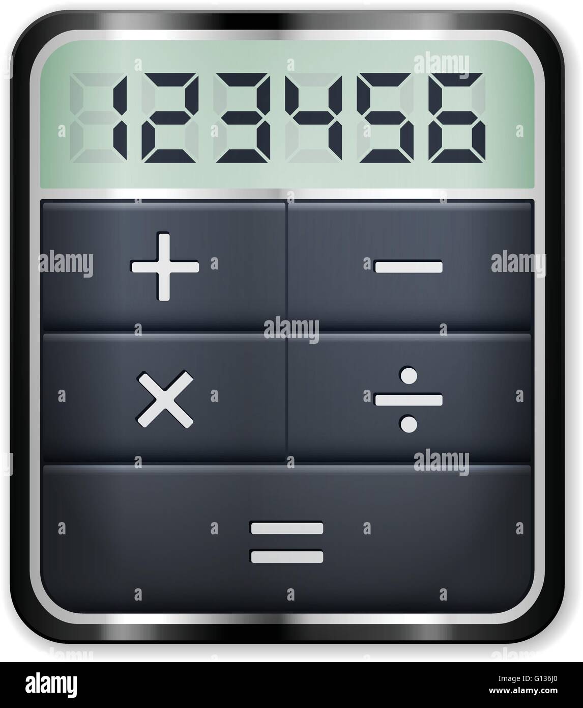 Calculate icon Stock-Vektorgrafiken kaufen - Alamy
