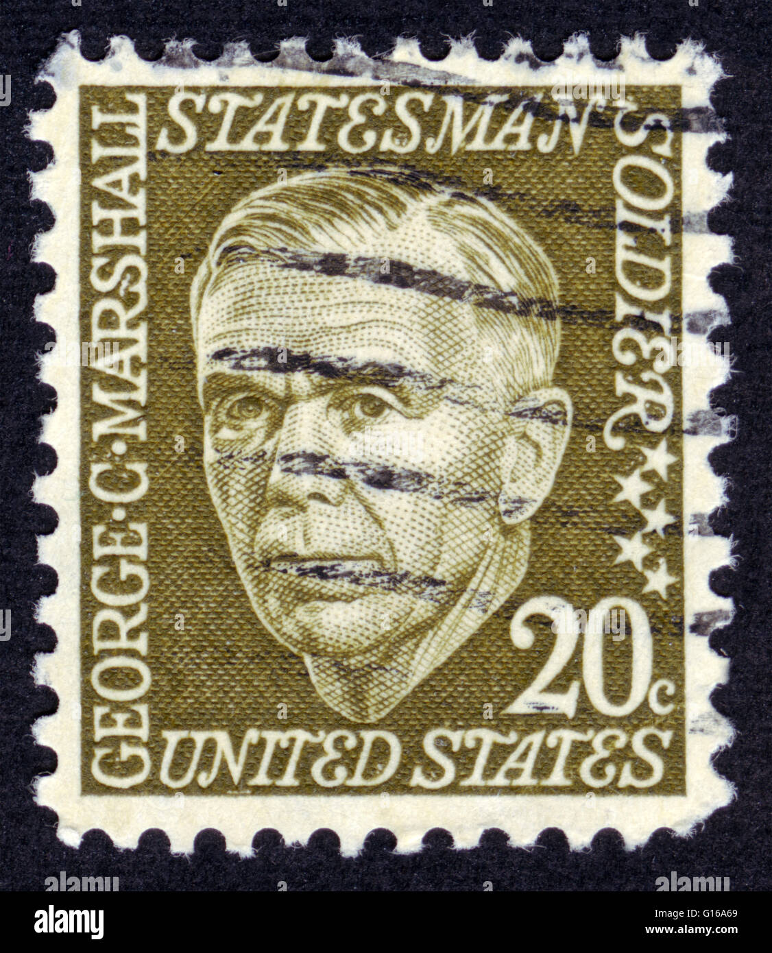 Usa post mark portrait stamp us postage -Fotos und -Bildmaterial in ...