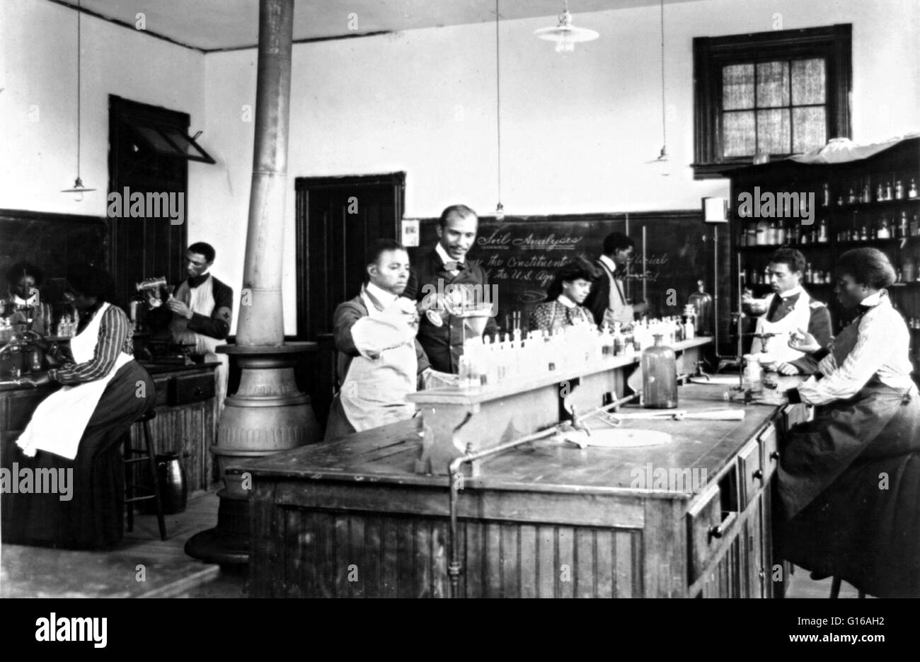 Labor am Tuskegee Institute, 1902. Tuskegee University ist eine Private ...