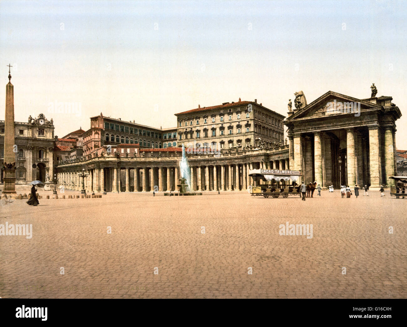 Der Petersplatz ist eine massive Plaza befindet sich direkt vor der ...
