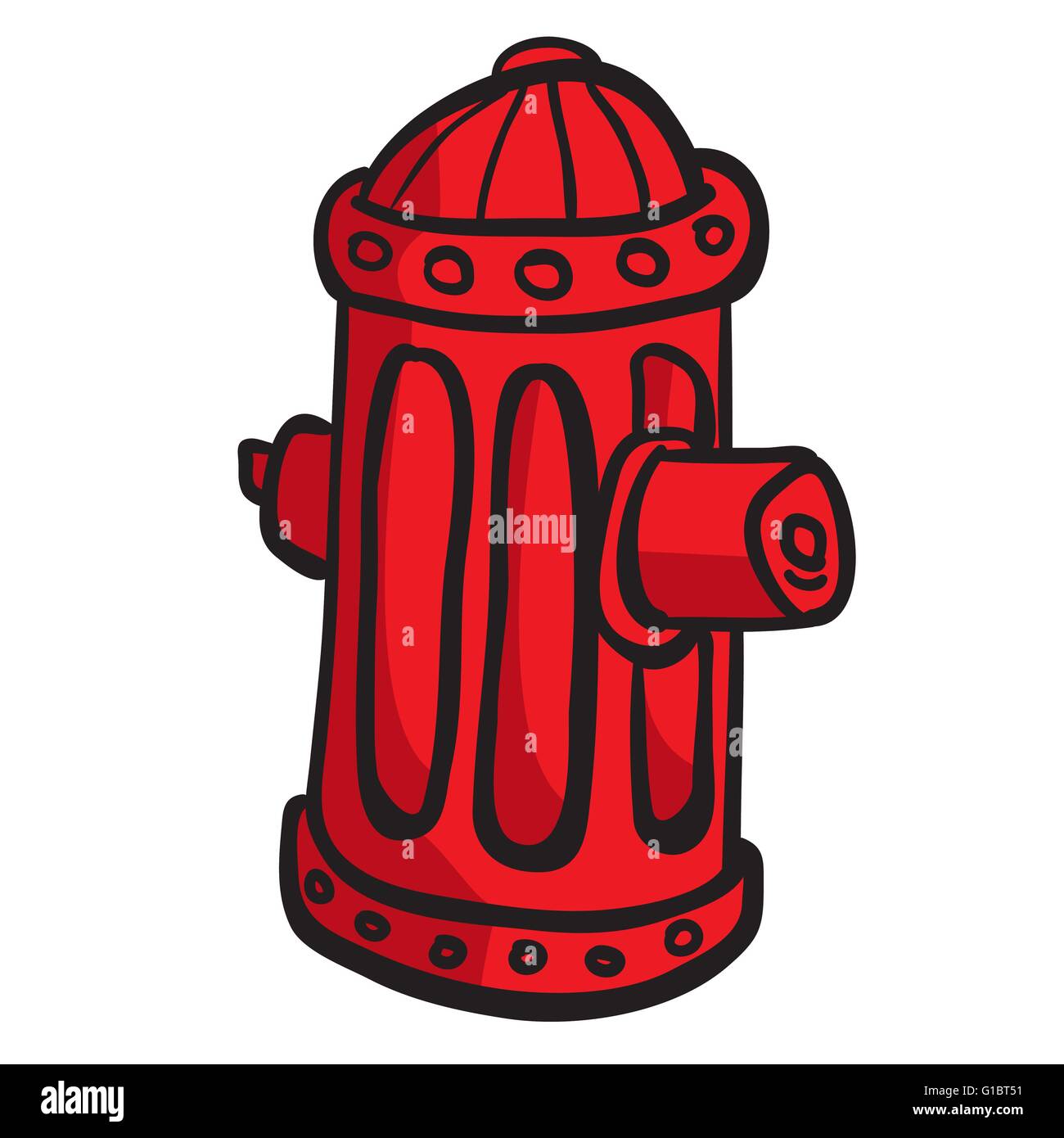 Hydranten Cartoon doodle Stock-Vektorgrafik - Alamy