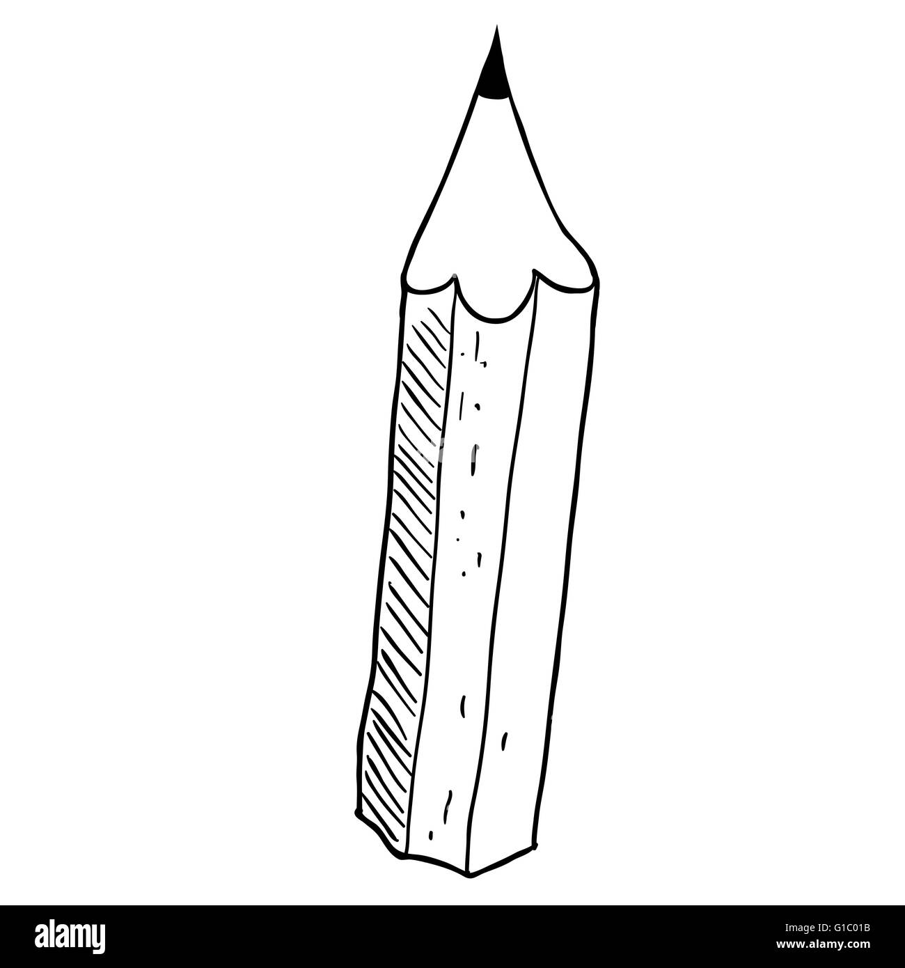 Bleistift cartoon Stock-Vektorgrafiken kaufen - Alamy