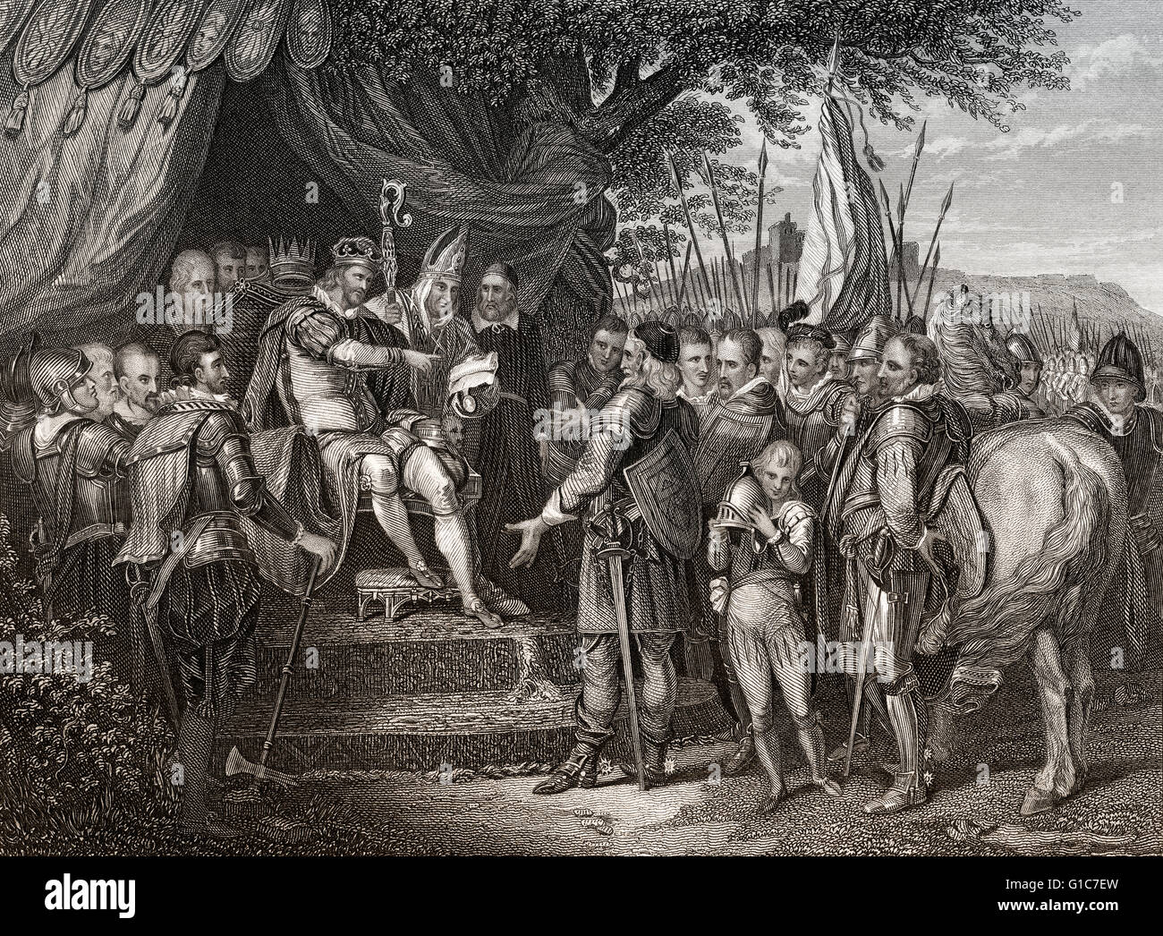 Magna Carta Libertatum 1215 Stockfotos und -bilder Kaufen - Alamy