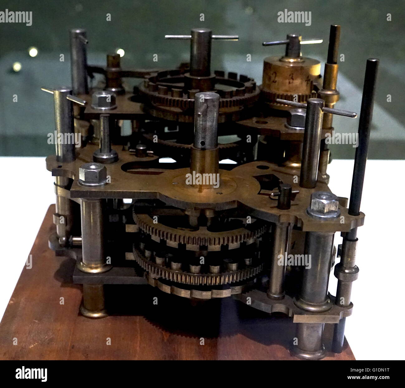 Das Babbage-Engine von Charles Babbage (1791-1871) Computerpionier und ...