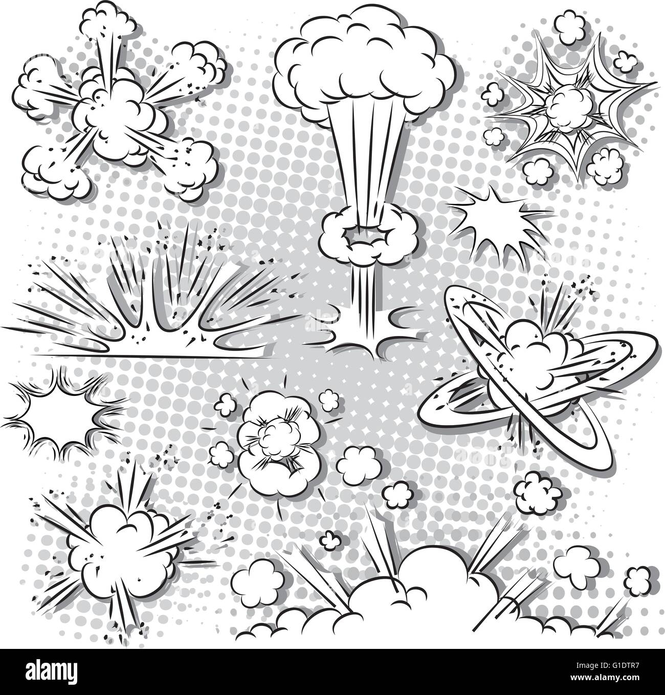 Cartoon explosion -Fotos und -Bildmaterial in hoher Auflösung – Alamy