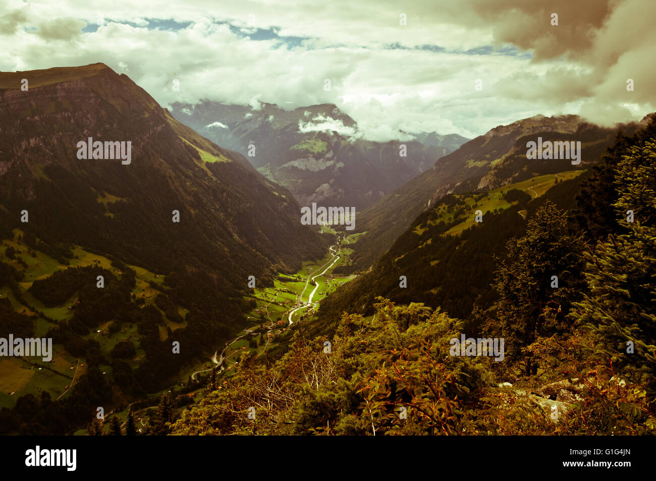 Sommer in den Schweizer Bergen, Berner Alpen, Berner Oberland, Schweiz ...