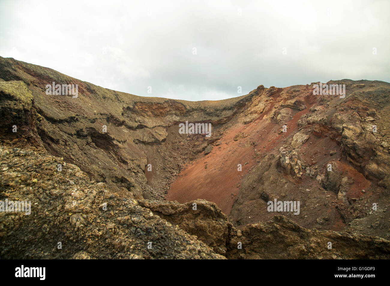 Vulkankrater gesehen auf ruta de los volcanes -Fotos und -Bildmaterial ...