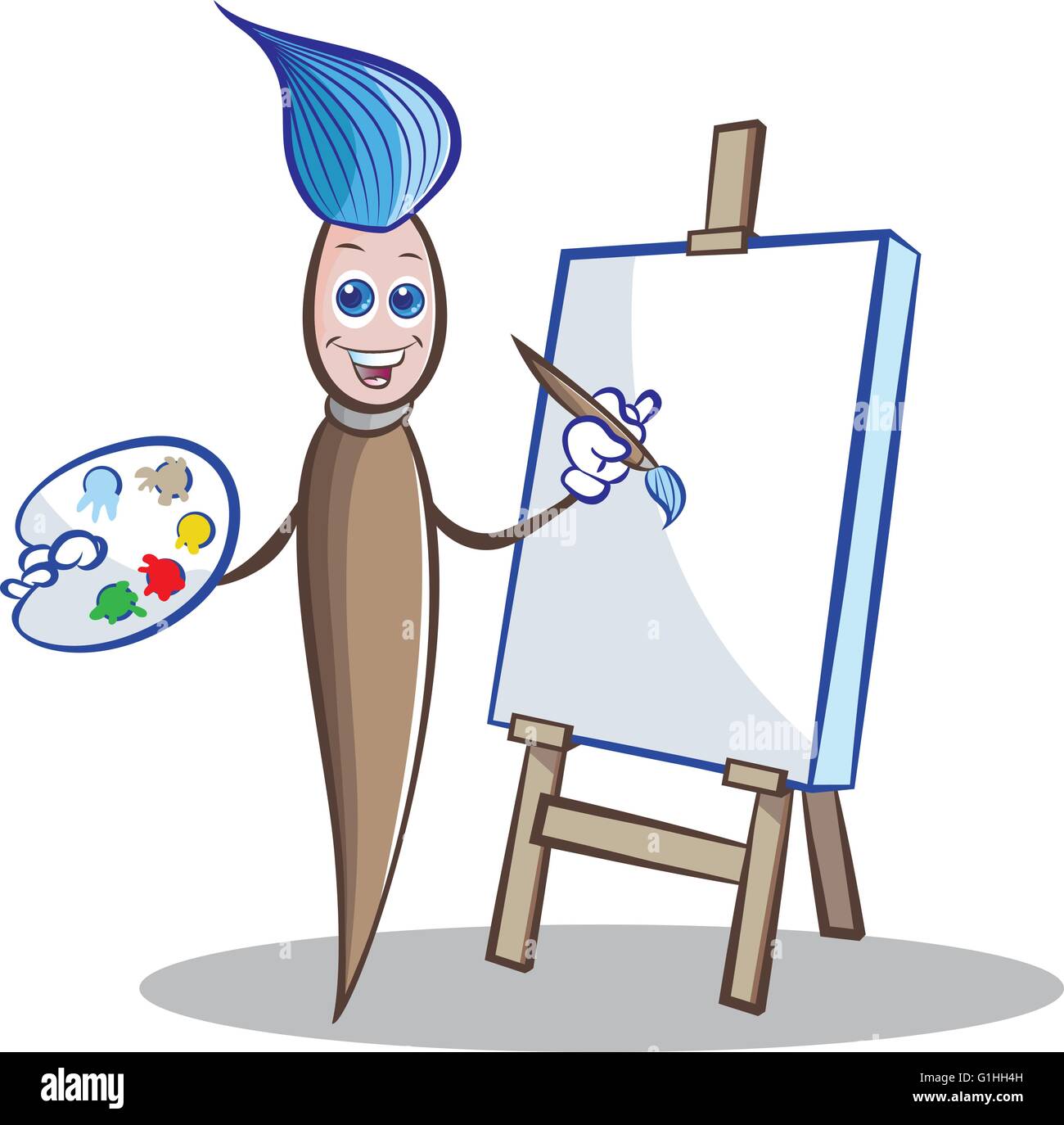 Painter artist cartoon illustration Stock-Vektorgrafiken kaufen - Seite ...