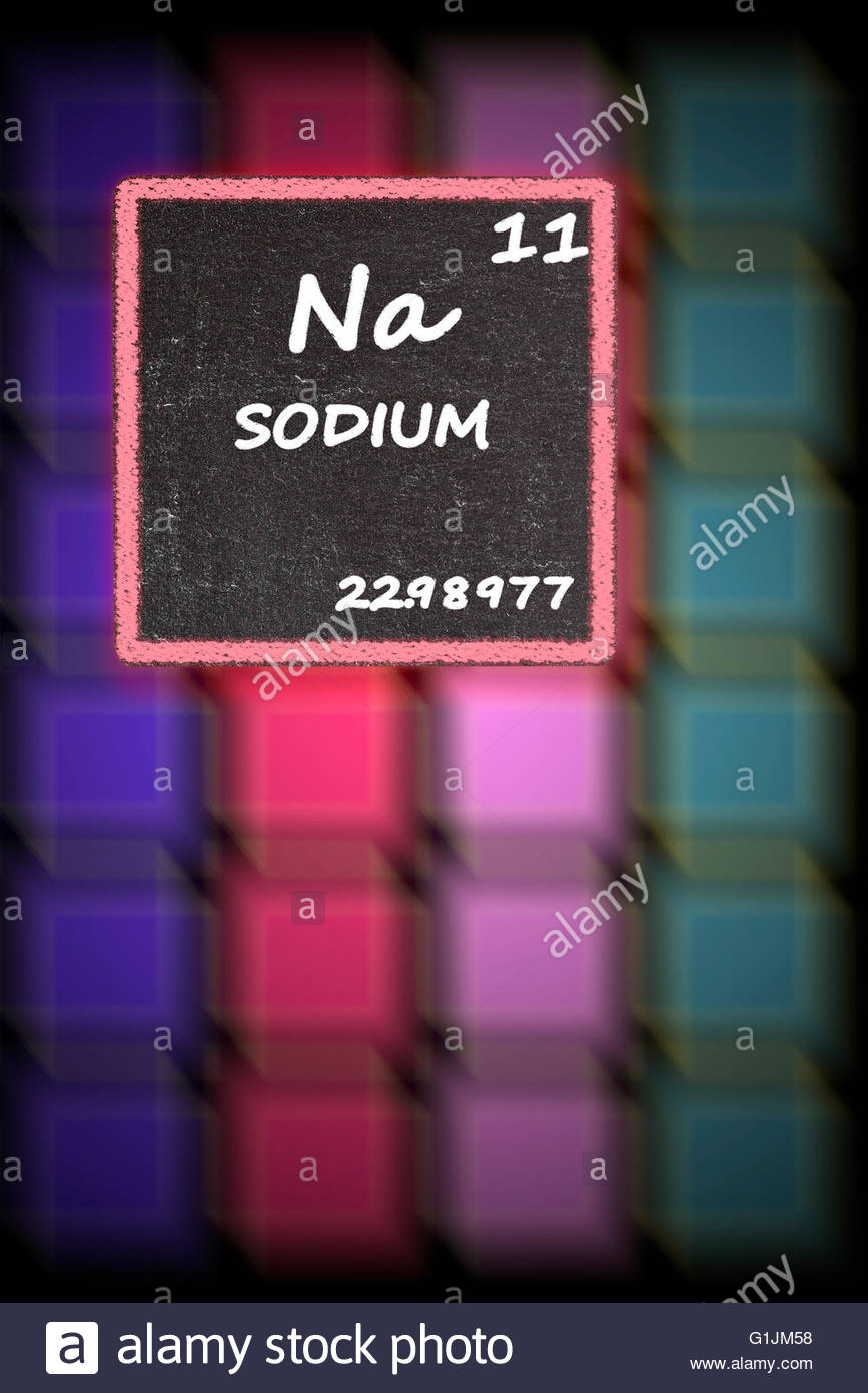 Symbol Chemical Element Sodium Stockfotos und -bilder Kaufen - Alamy