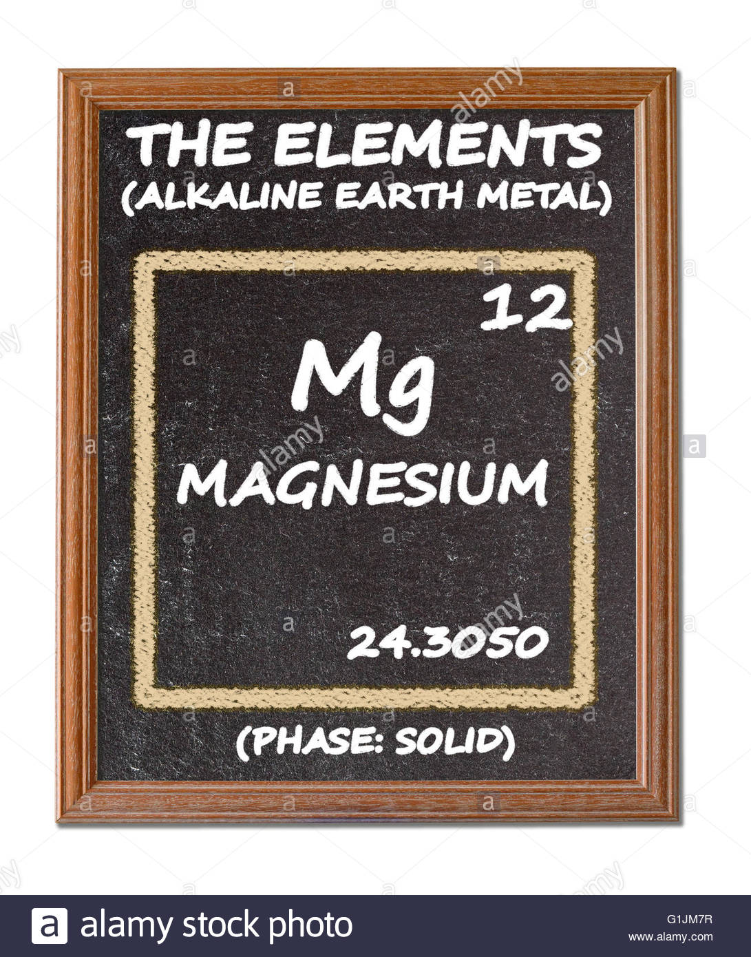 Chemical Element Magnesium Stockfotos & Chemical Element Magnesium ...