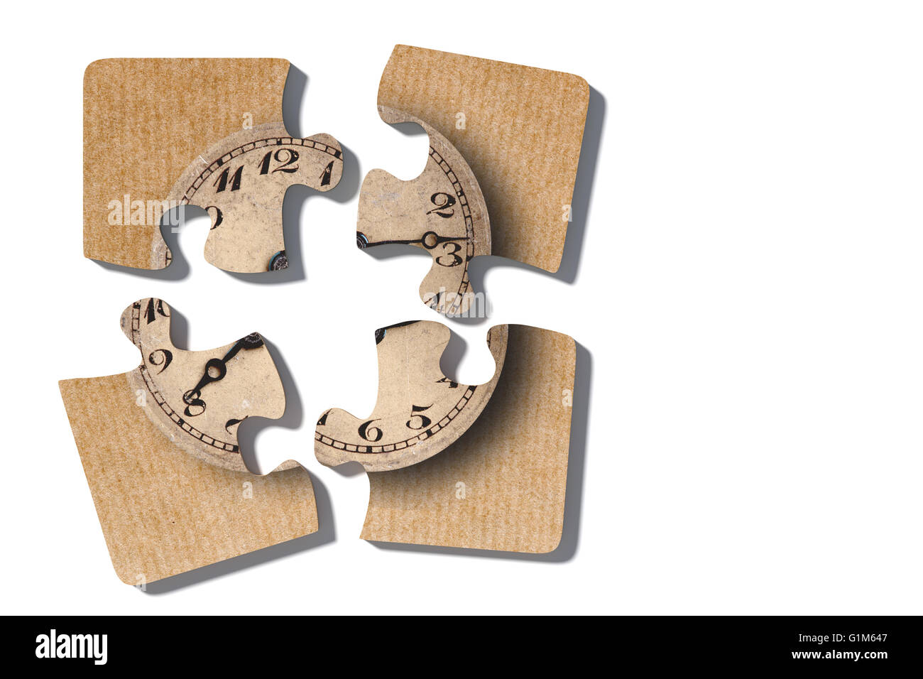 Four jigsaw puzzle pieces on -Fotos und -Bildmaterial in hoher ...