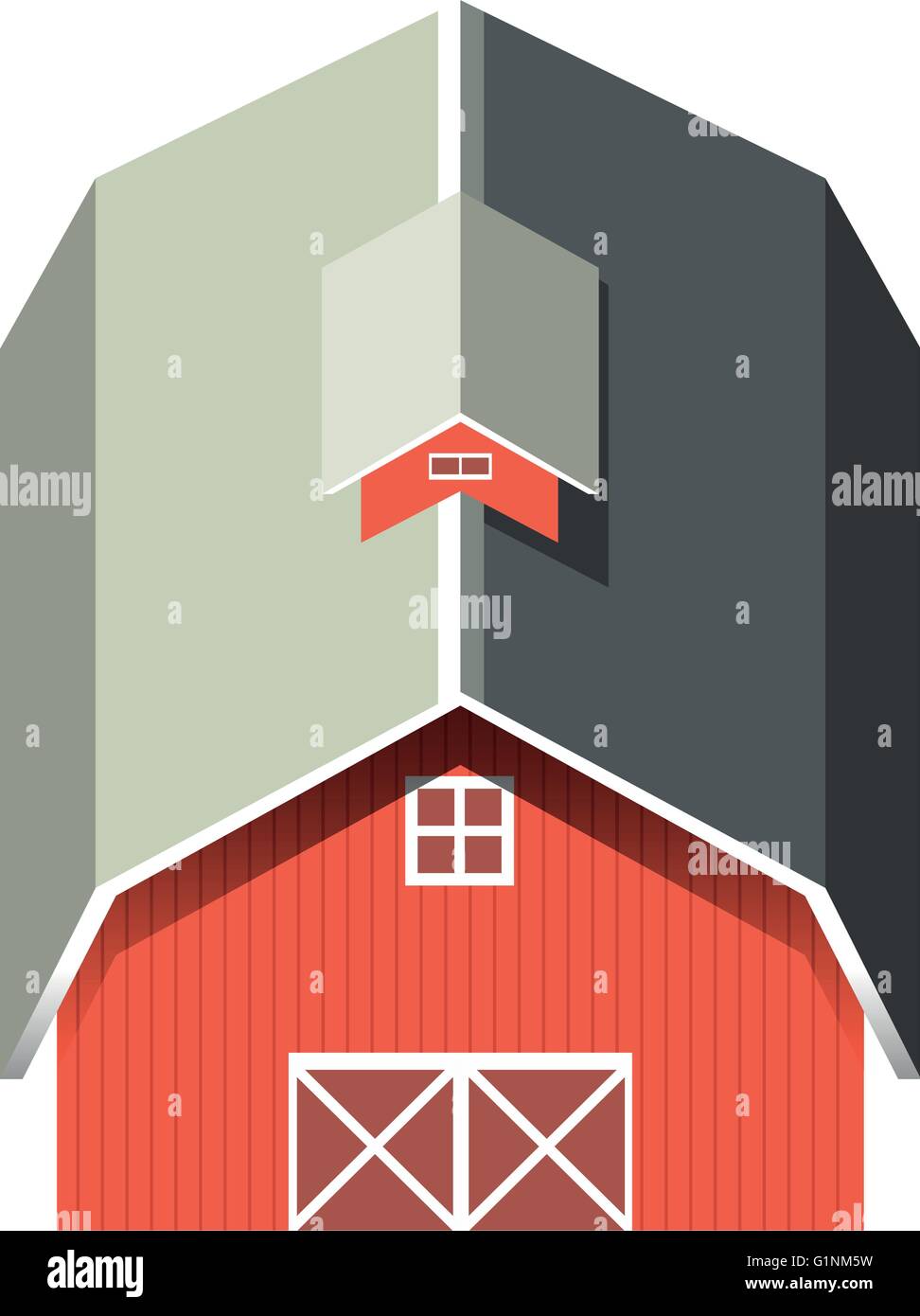 Scheune Dachziegel Stock-Vektorgrafiken kaufen - Alamy