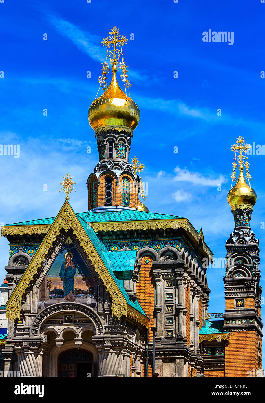 Hl. Maria Magdalena - russische orthodoxe Kirche - in Darmstadt, Hessen, Deutschland ...
