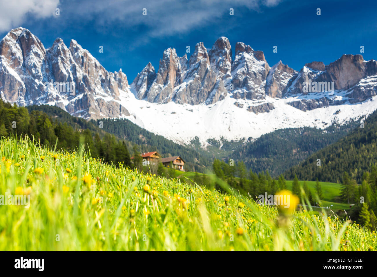 St. Magdalena im Villnößtal Villnoesser Tal unter den Geislerspitzen ...