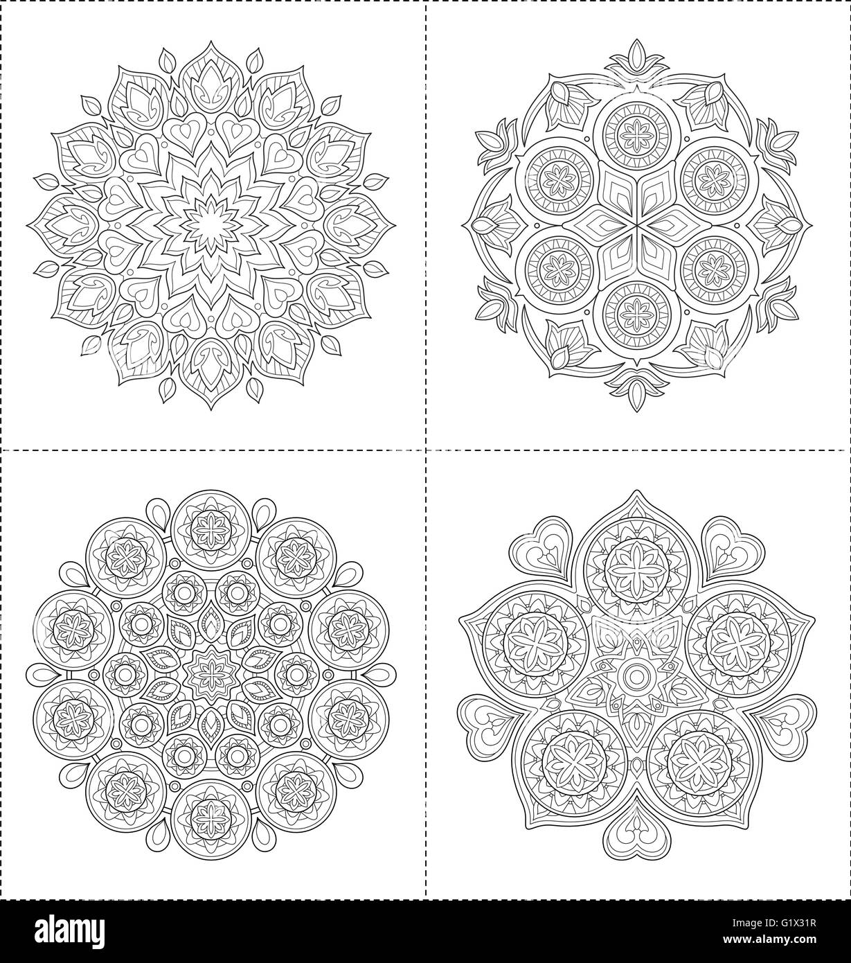 Mandala illustration Stock-Vektorgrafiken kaufen - Alamy