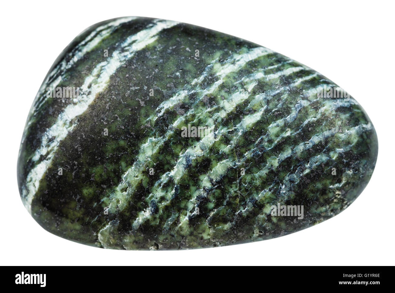 Makroaufnahmen von natürlichen Mineral Stein - Edelstein von Chrysotil ...