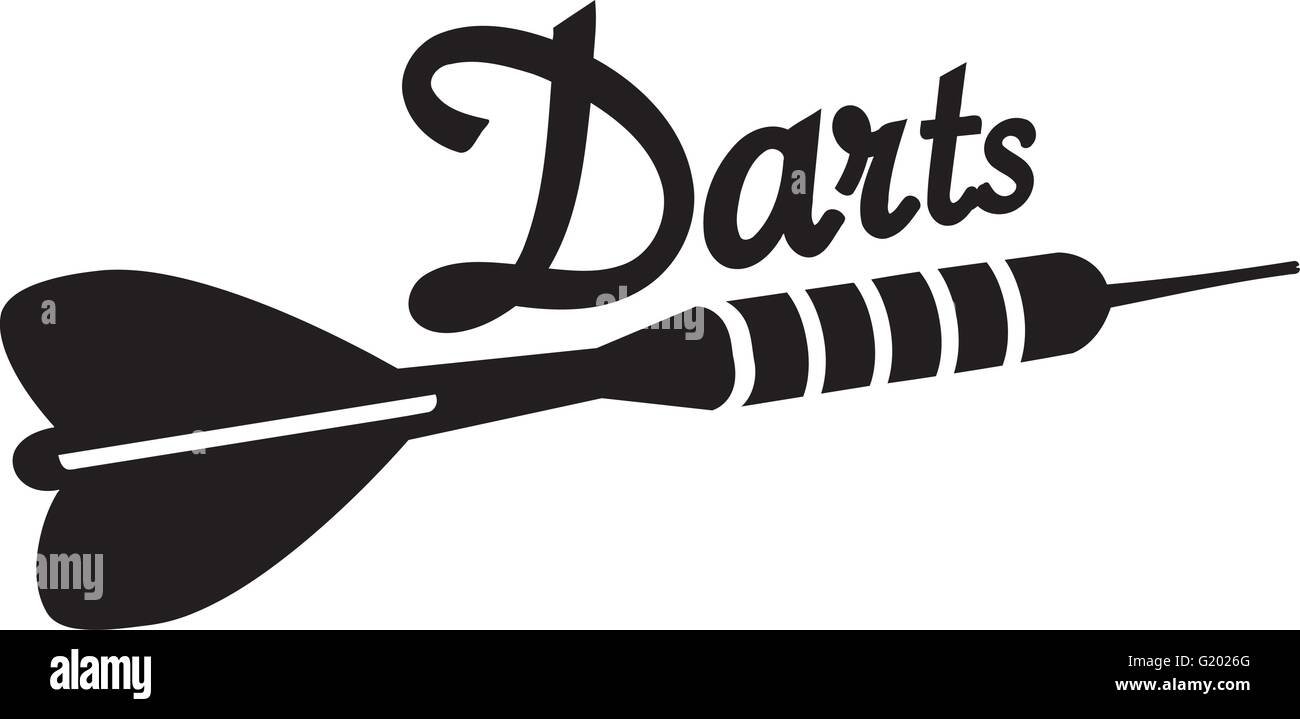 Dart Pfeil Darts Stock-Vektorgrafik - Alamy