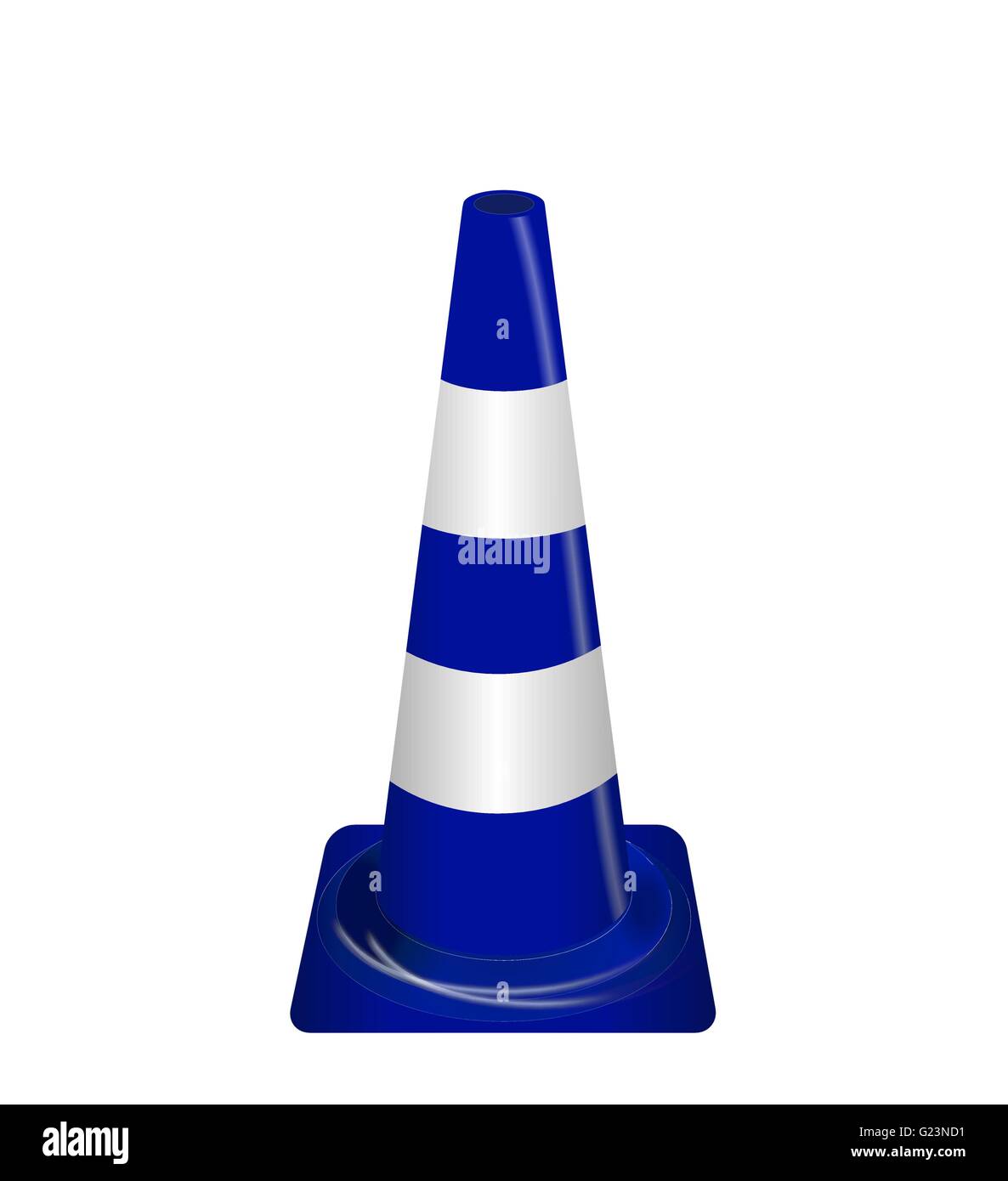 Verkehrszeichen. Blue Badge Leitplanken. Vektor-Illustration Stock ...