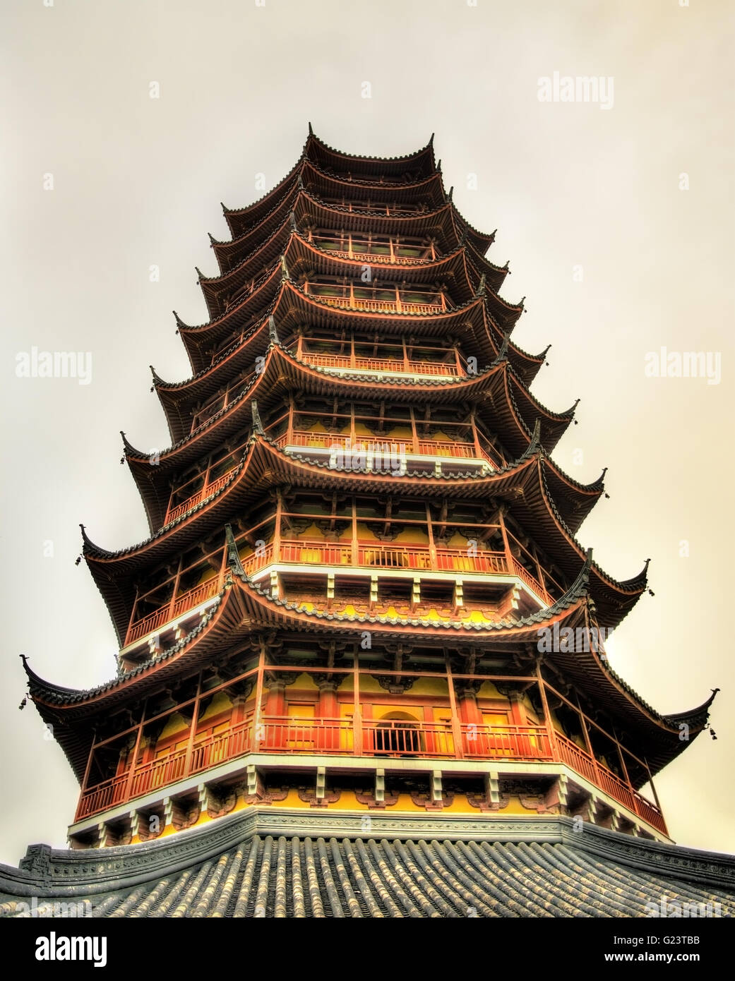 Die Beisi Pagode am Bao'en Tempel in Suzhou, China Stockfotografie - Alamy