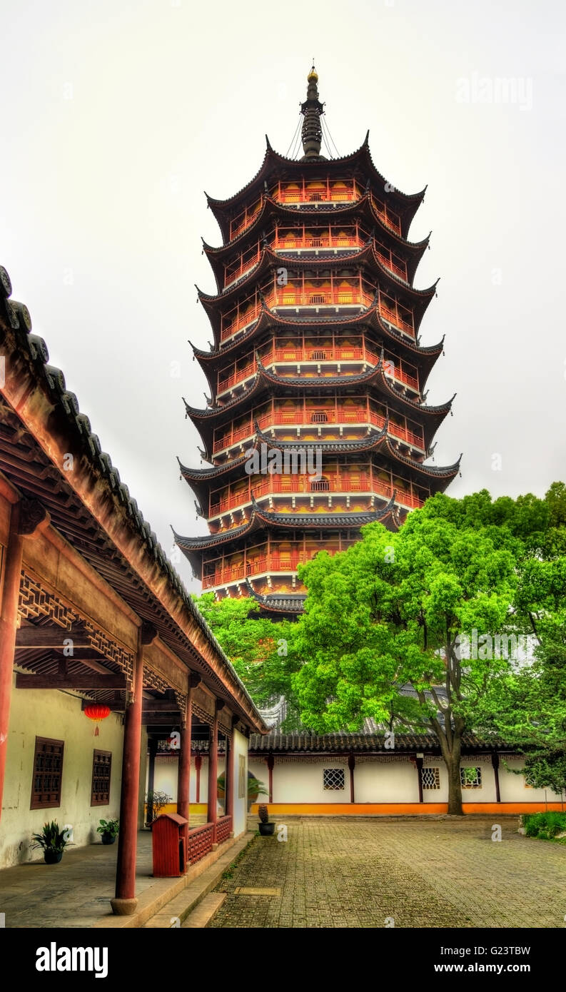 Die Beisi Pagode am Bao'en Tempel in Suzhou, China Stockfotografie - Alamy