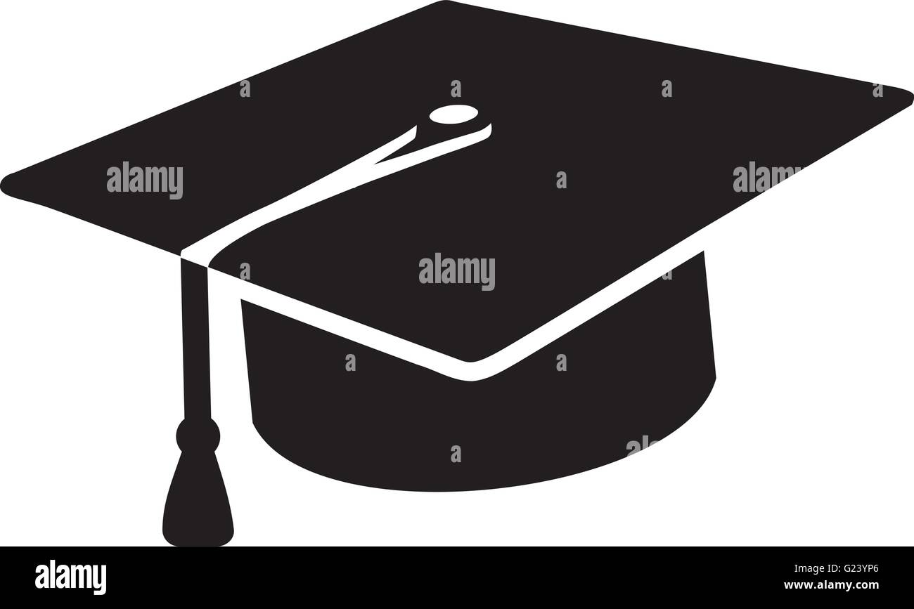 Graduation hat icon Stock-Vektorgrafiken kaufen - Alamy