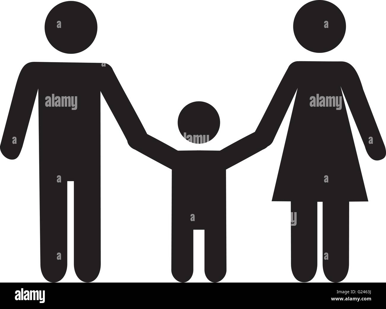 Vater sohn silhouette Stock-Vektorgrafiken kaufen - Alamy