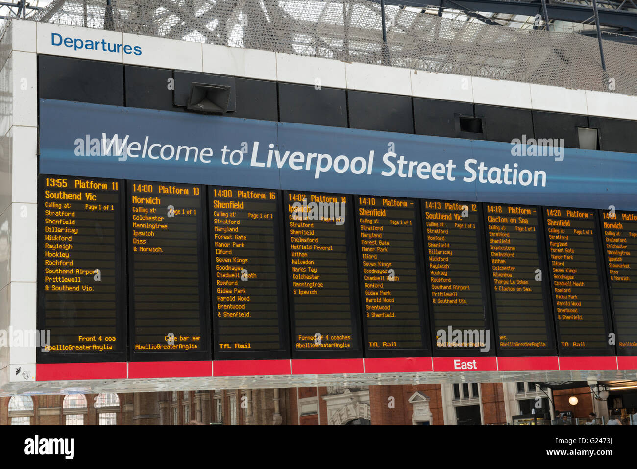 Willkommen am bahnhof liverpool street -Fotos und -Bildmaterial in ...