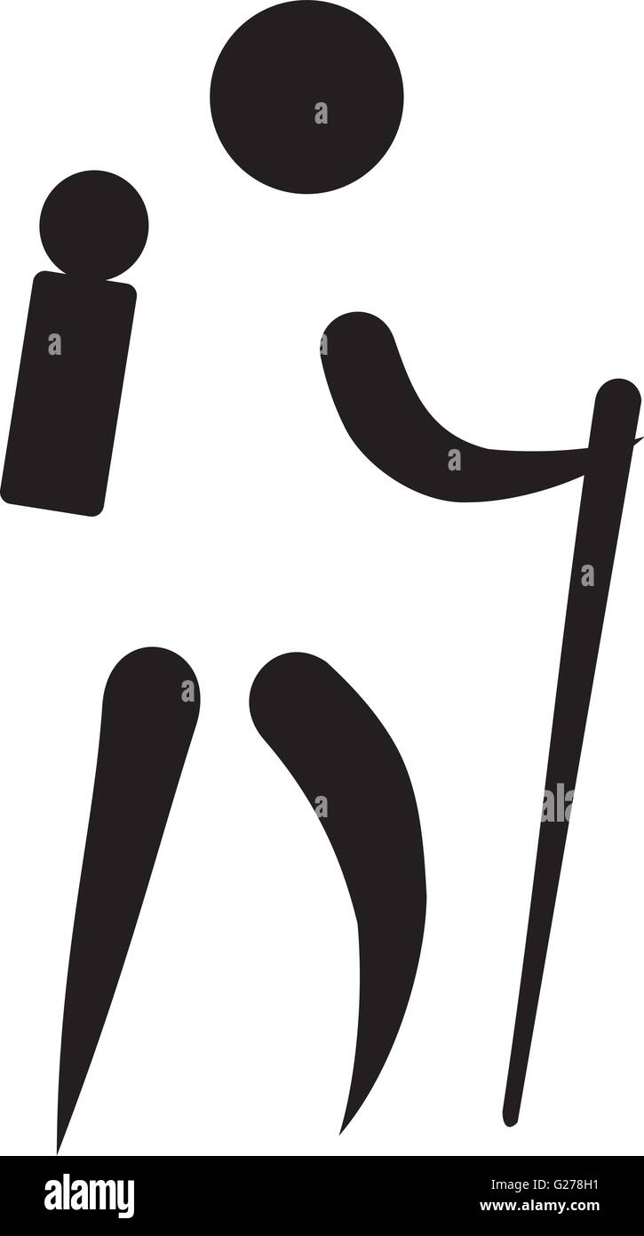 Wanderer piktogramm -Fotos und -Bildmaterial in hoher Auflösung - Seite ...