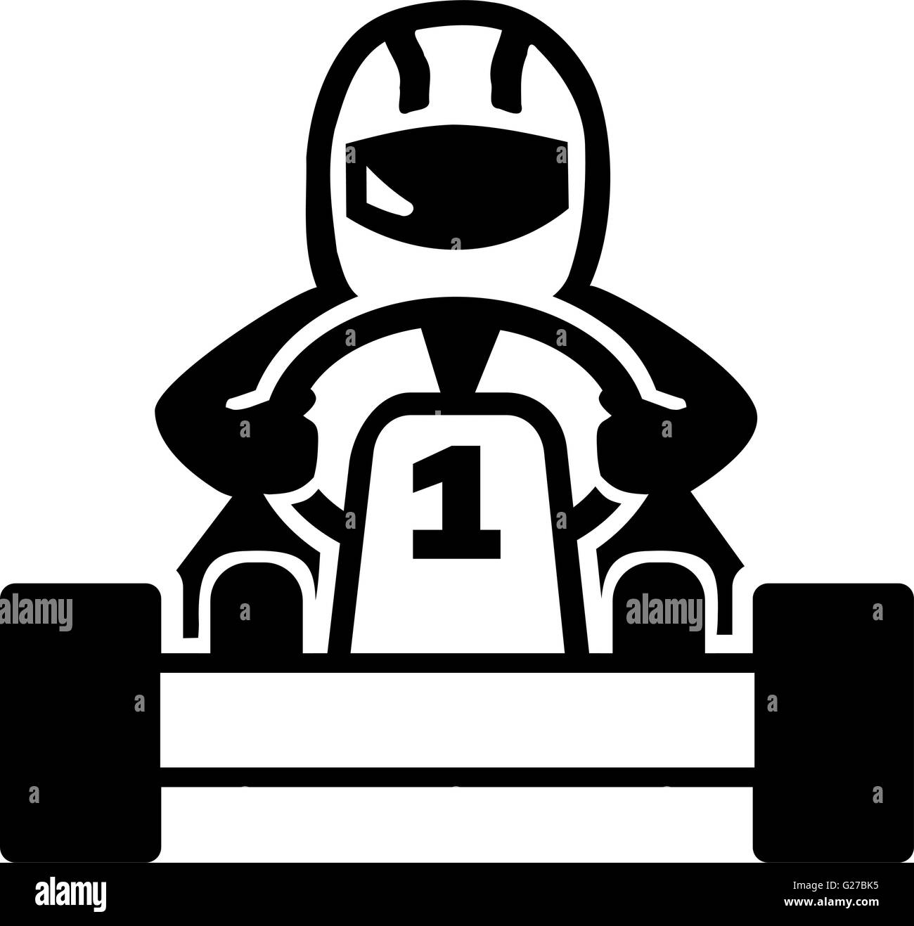 Kart fahren Stock-Vektorgrafiken kaufen - Alamy