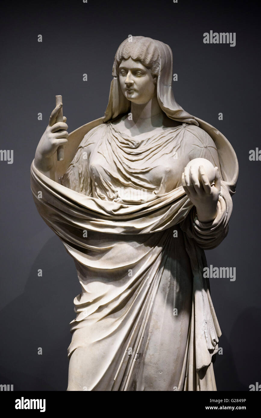 Rom. Italien. Statue von Annia Galeria Faustina Minor (der jüngere) (ca.130-175/176 n. Chr.), ca ...