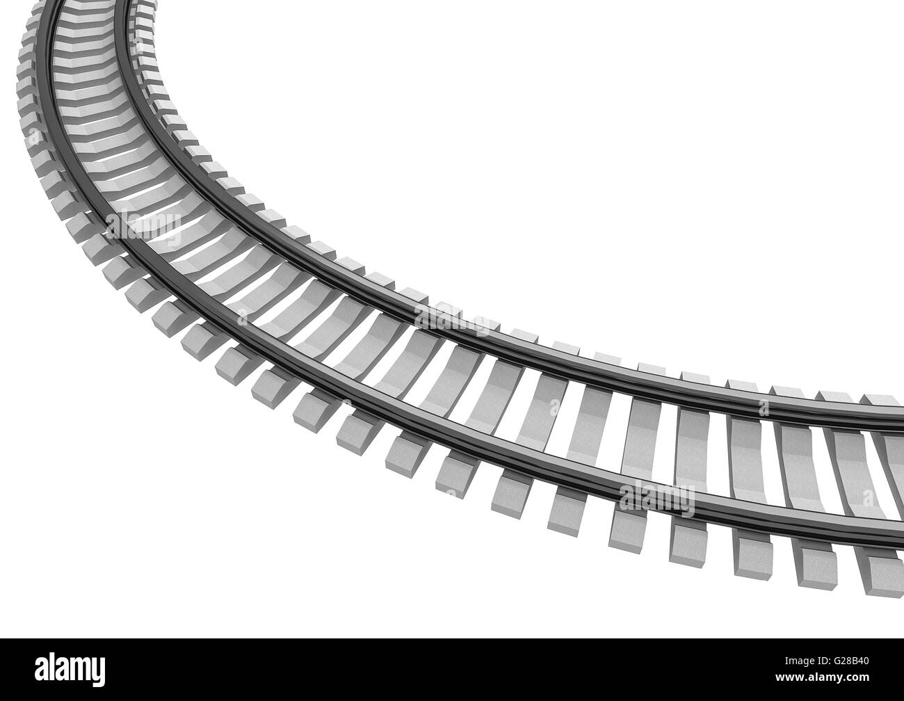 Einzelne eisenbahnstrecke Ausgeschnittene Stockfotos und -bilder - Alamy