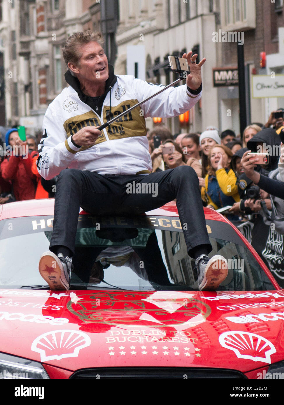 David Hasselhoff im The Gumball 3000 Rally Regent London 2. Mai 2016 ...