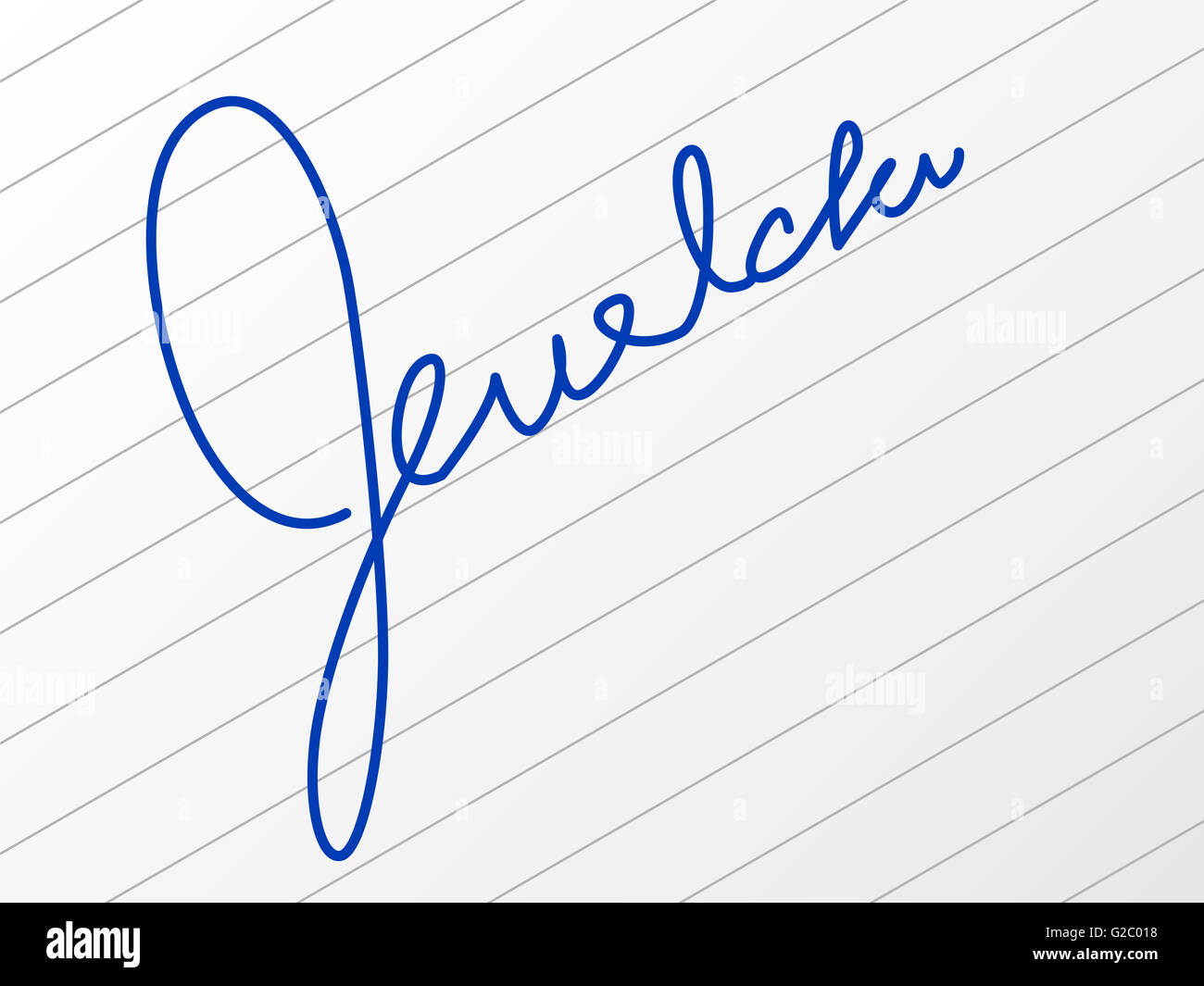 Handwriting Signature Autograph Stockfotos und -bilder Kaufen - Alamy
