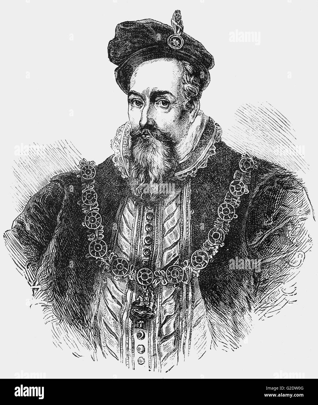 Robert Dudley, 1. Earl of Leicester, war ein englischer Adeliger und ...