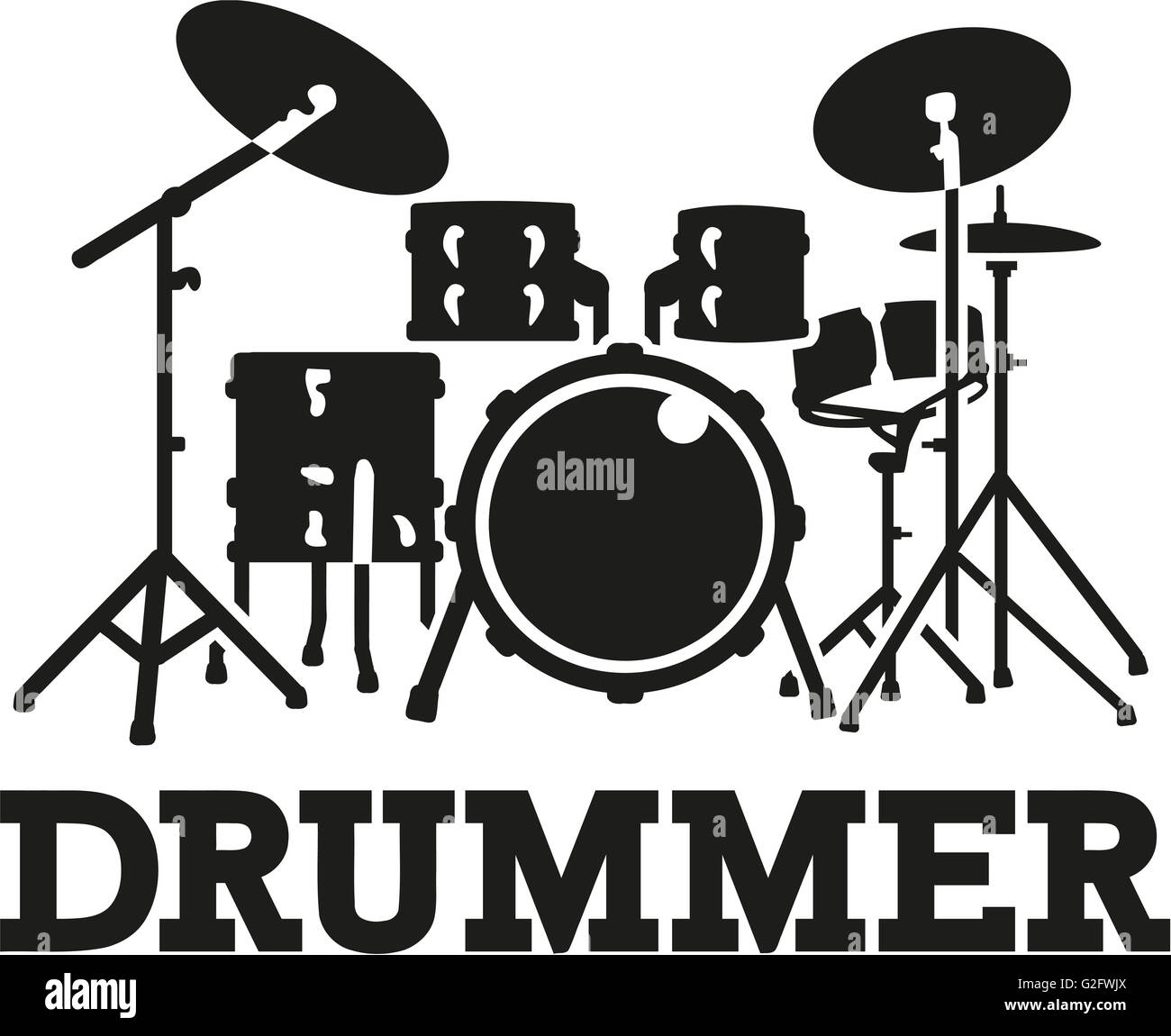 Drum set symbol -Fotos und -Bildmaterial in hoher Auflösung – Alamy