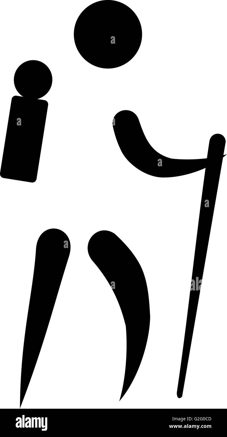 Wanderer piktogramm -Fotos und -Bildmaterial in hoher Auflösung - Seite ...