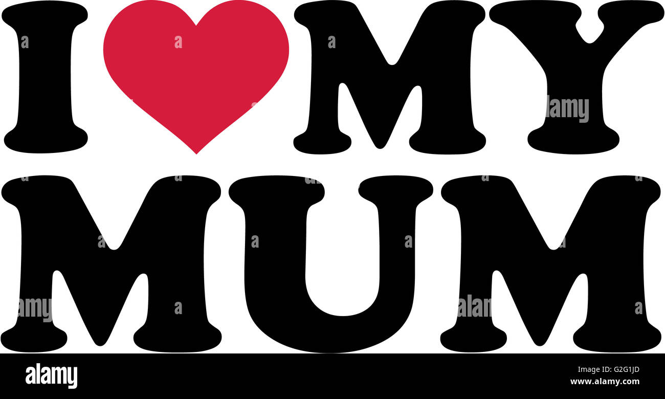 Ich liebe dich mamma -Fotos und -Bildmaterial in hoher Auflösung – Alamy