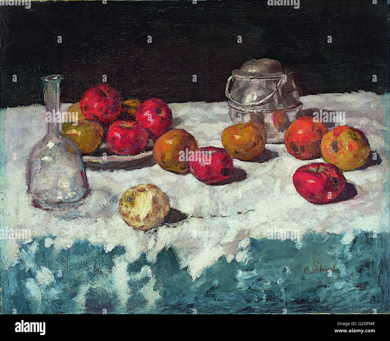 Carl schuch still life with apples museum kunstpalast -Fotos und ...