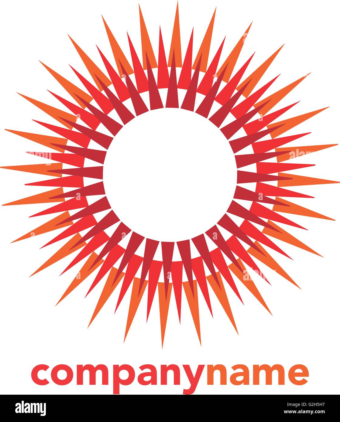 Das sonnenlogo Stock-Vektorgrafiken kaufen - Alamy