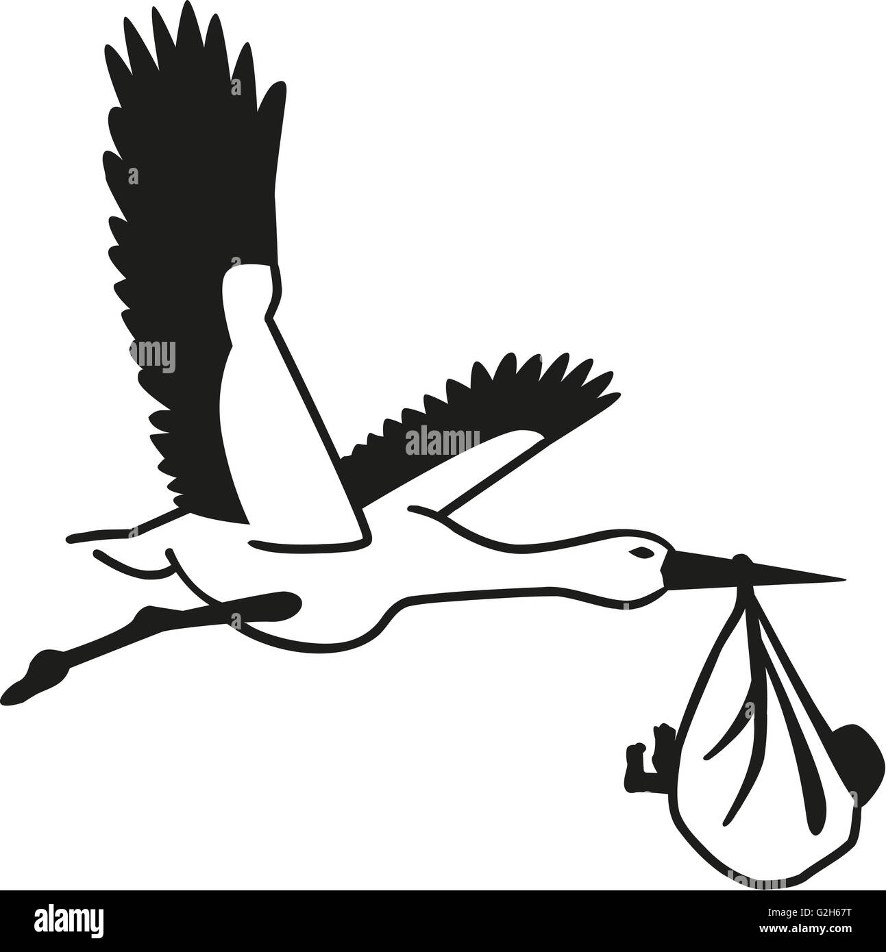 Storch logo Ausgeschnittene Stockfotos und -bilder - Alamy