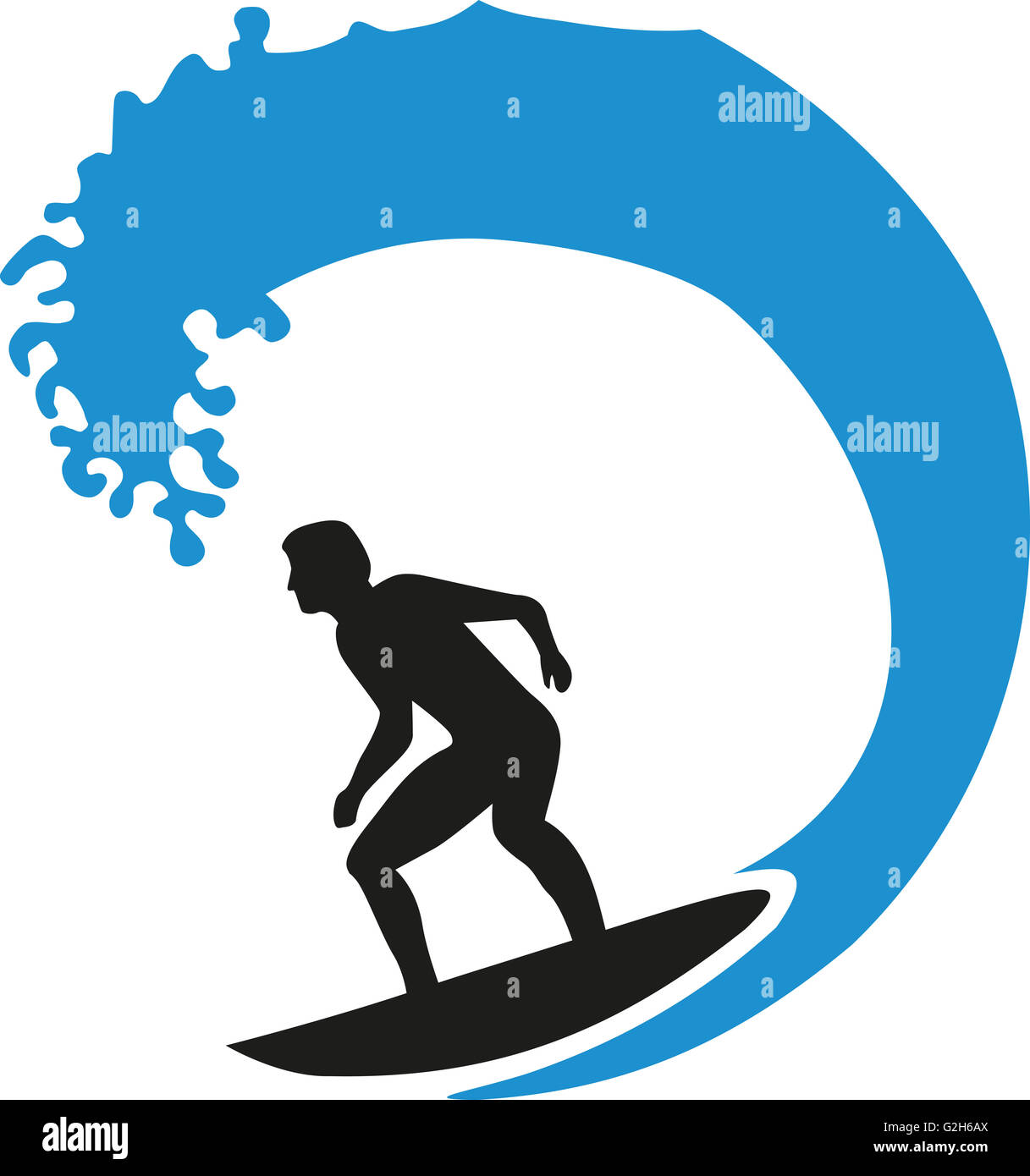 Ein surfer surfen surfbrett -Fotos und -Bildmaterial in hoher Auflösung ...