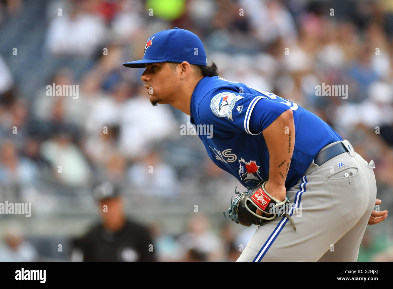 die Bronx, NY, USA. 26. Mai 2016. Roberto Osuna (Blue Jays), 26. Mai ...