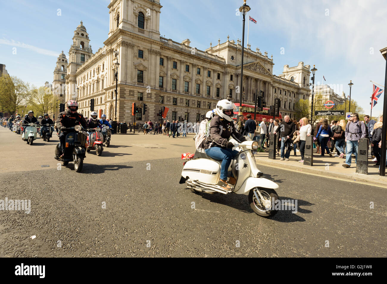 Mod Roller Rallye Brighton Mod Roller Rallye Brighton Stockfotos und ...