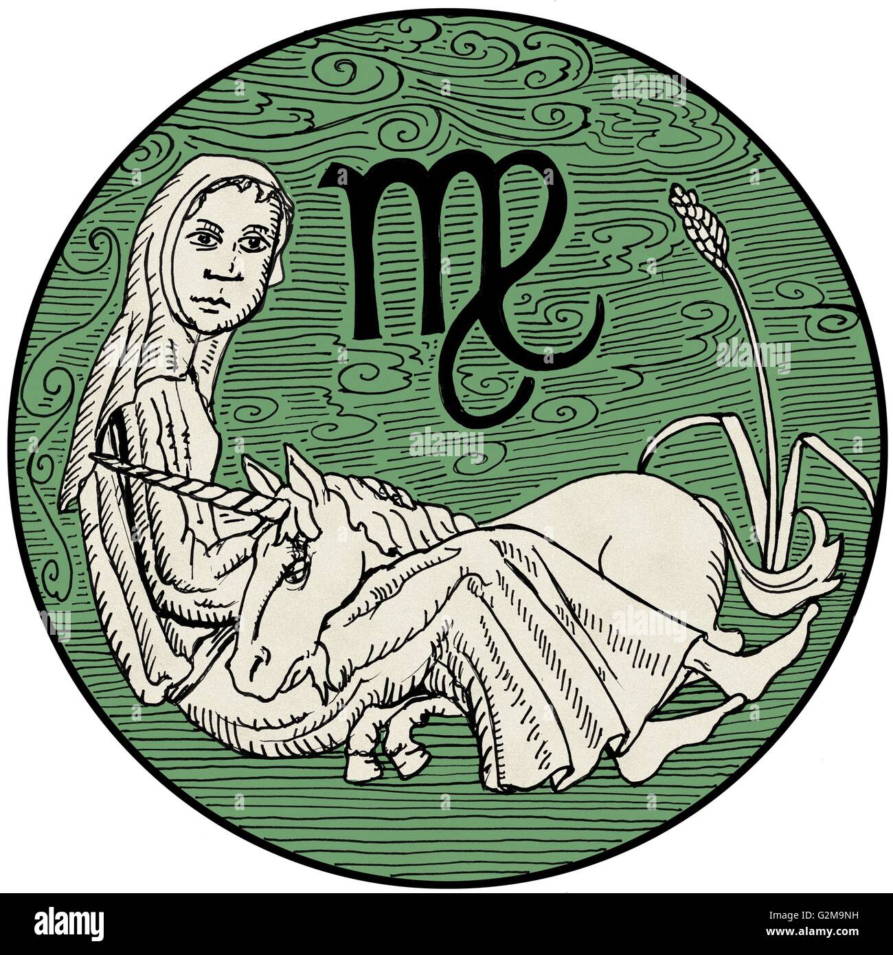 Illustrationen jungfrau -Fotos und -Bildmaterial in hoher Auflösung – Alamy