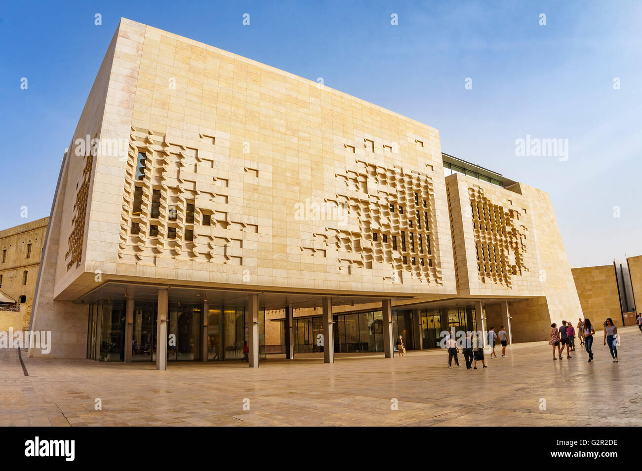 Das neue Parlament Haus von Malta. Das Gebäude wurde zwischen 2011 und ...