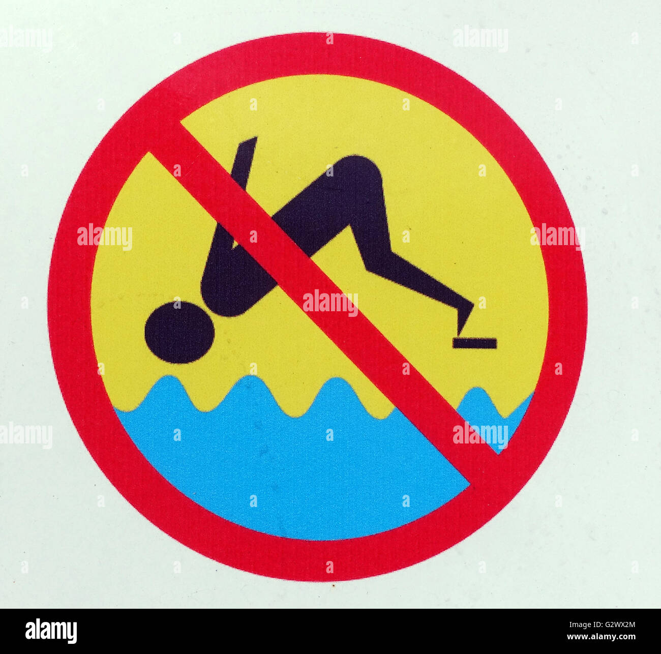 Springen verboten -Fotos und -Bildmaterial in hoher Auflösung – Alamy