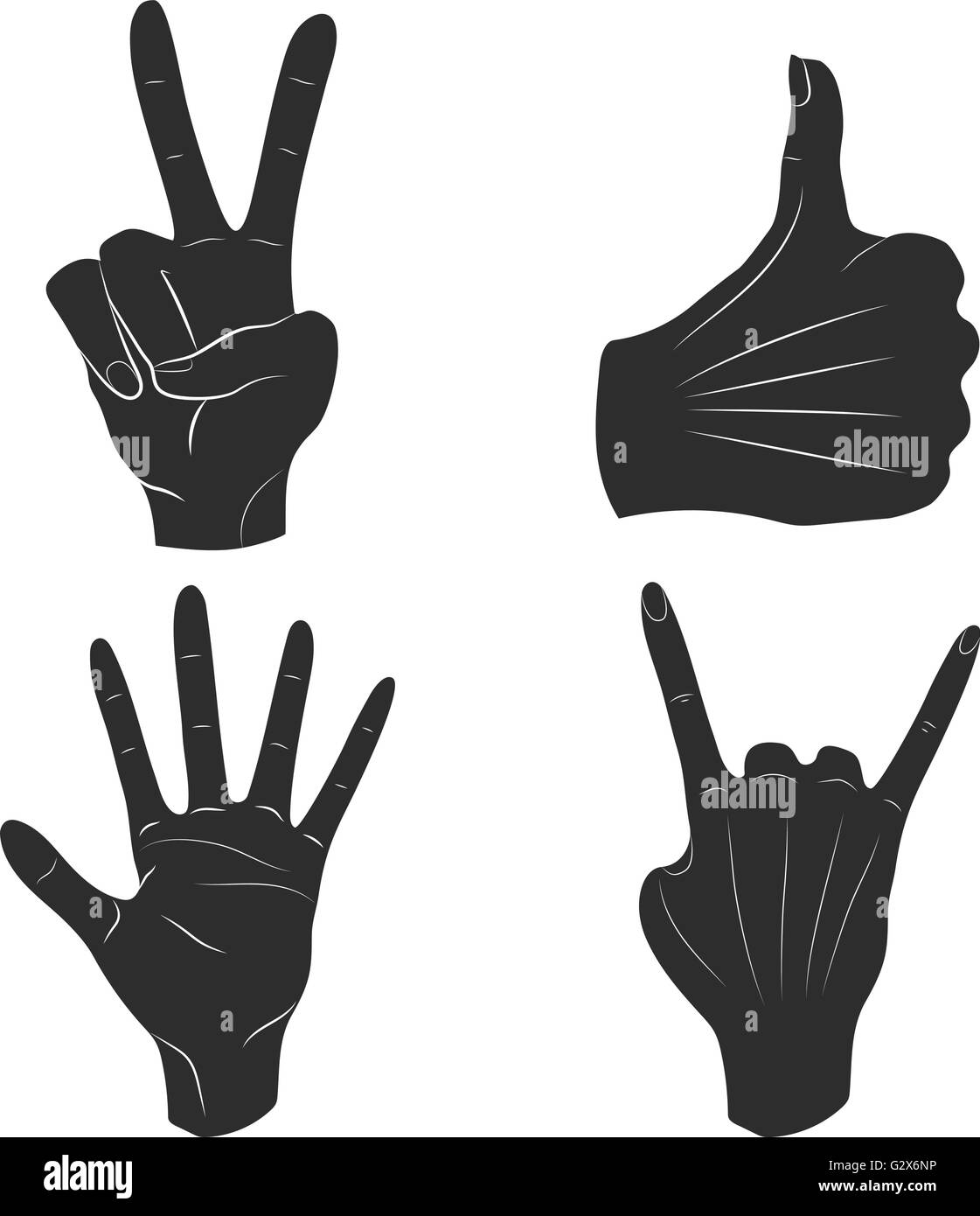 Mittelfinger cartoon Ausgeschnittene Stockfotos und -bilder - Alamy