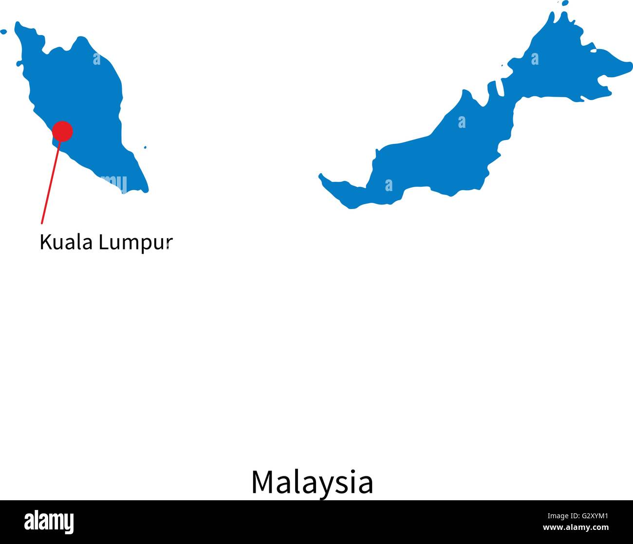 Malaysia map Stock-Vektorgrafiken kaufen - Alamy
