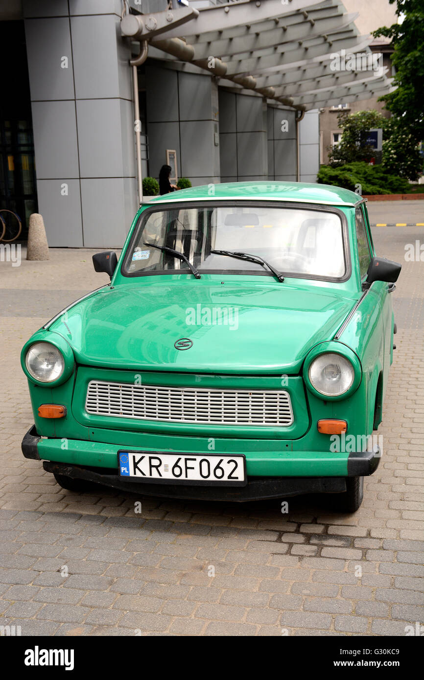 Oldtimer Trabant Krakau Polen Stockfotografie - Alamy